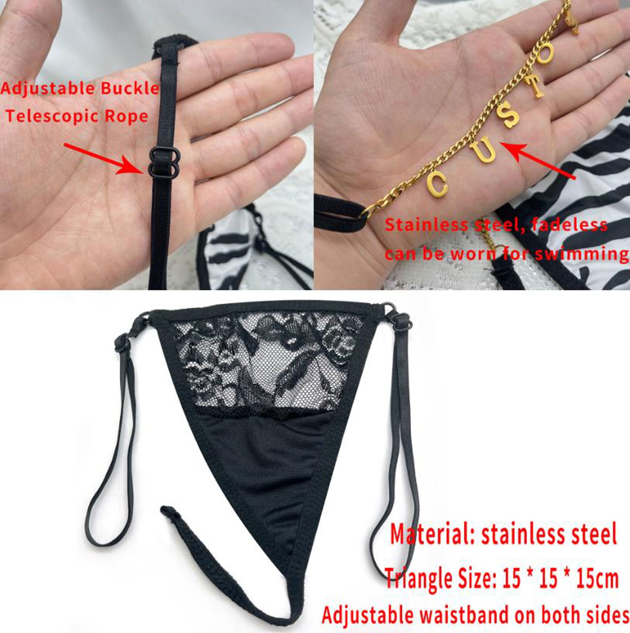 Custom Thong Bikini G-strings Thong Chain Bikini Chain - Etsy