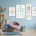 24 Educational Poster Kids Bundle, Digital Learning Charts Homeschool ...