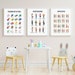 24 Educational Poster Kids Bundle, Digital Learning Charts Homeschool ...