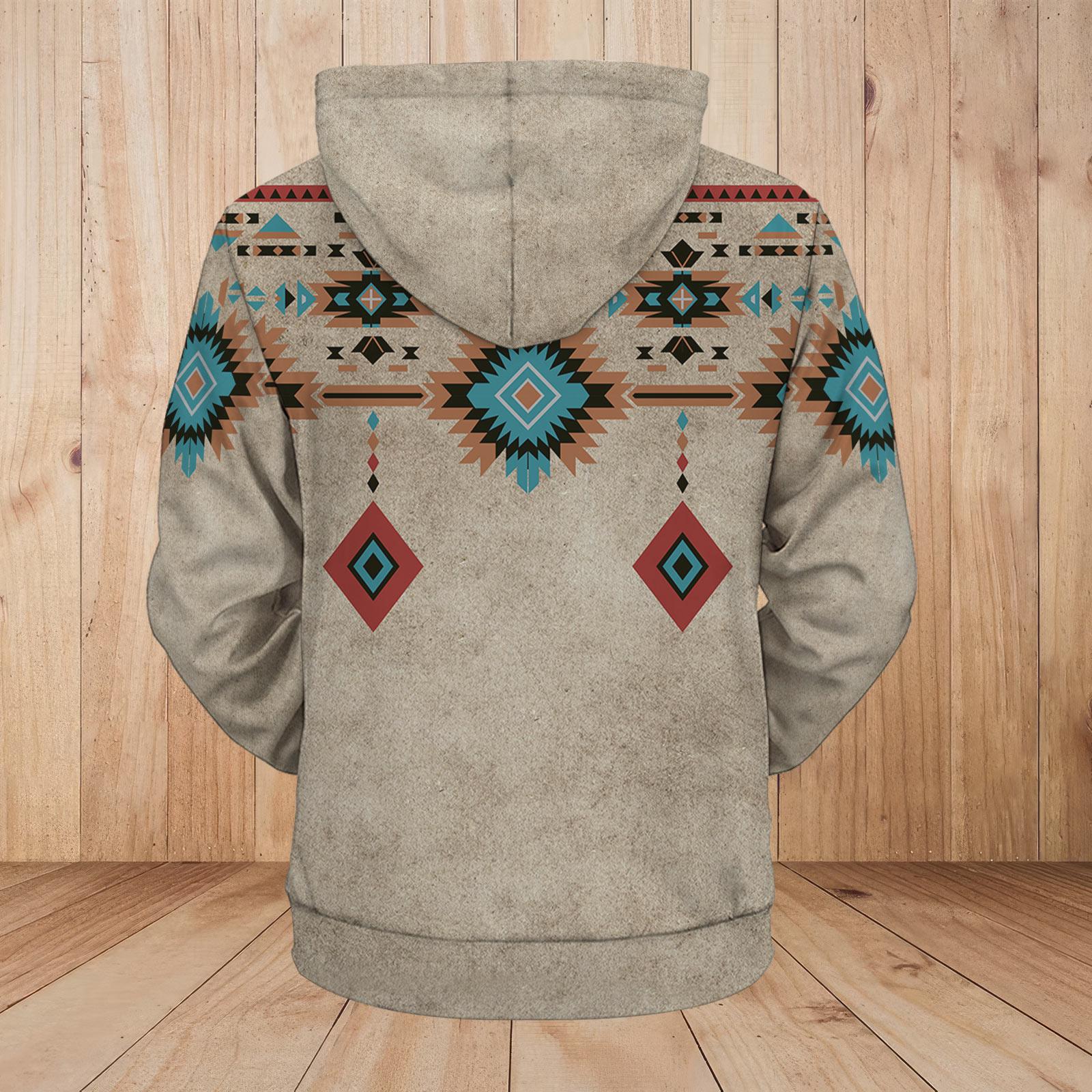 Native American Hoodie, Brocade Hoodie, Native American Zip Hoodie ...