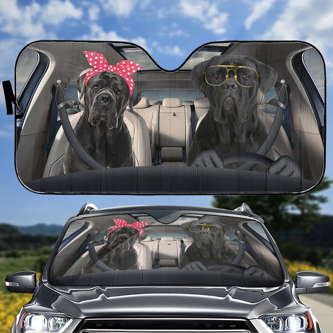 Cane Corso Car Sun Shade, Cane Corso Gift, Cane Corso Car Sun Protector ...