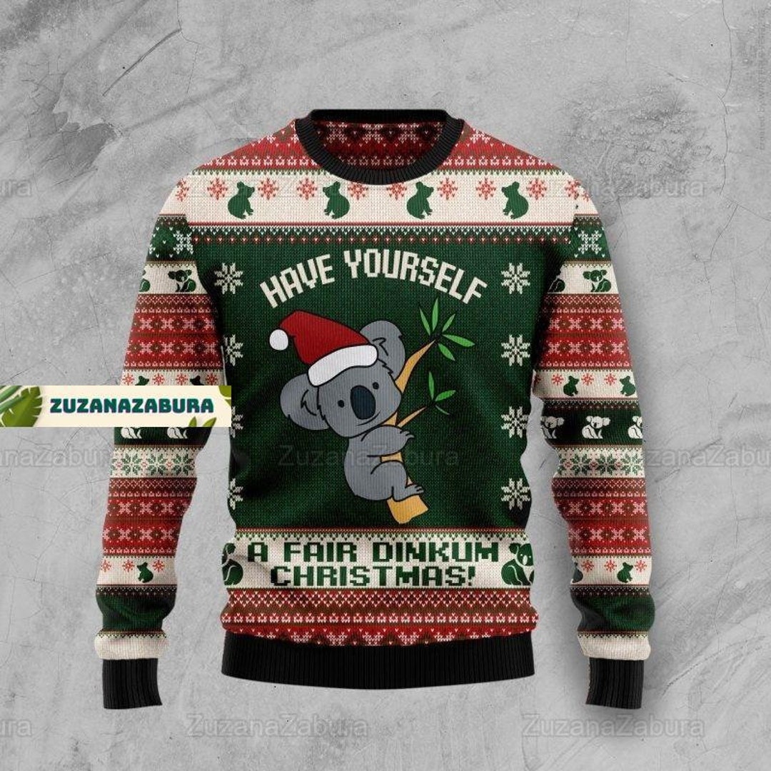 Koala Sweater, Koala Ugly Sweater, Christmas Koala Sweater, Koala Xmas ...