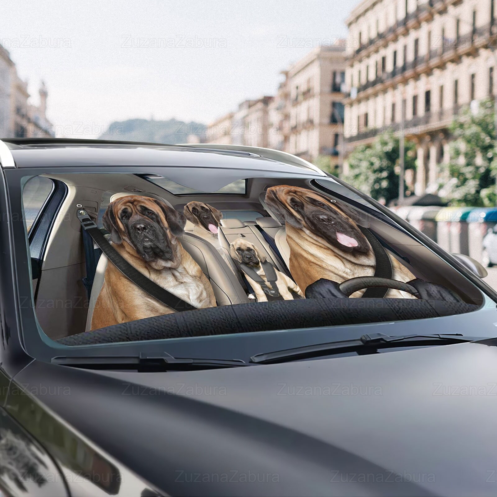 English Mastiff Car Sun Shade English Mastiff Auto Sun Shade - Etsy