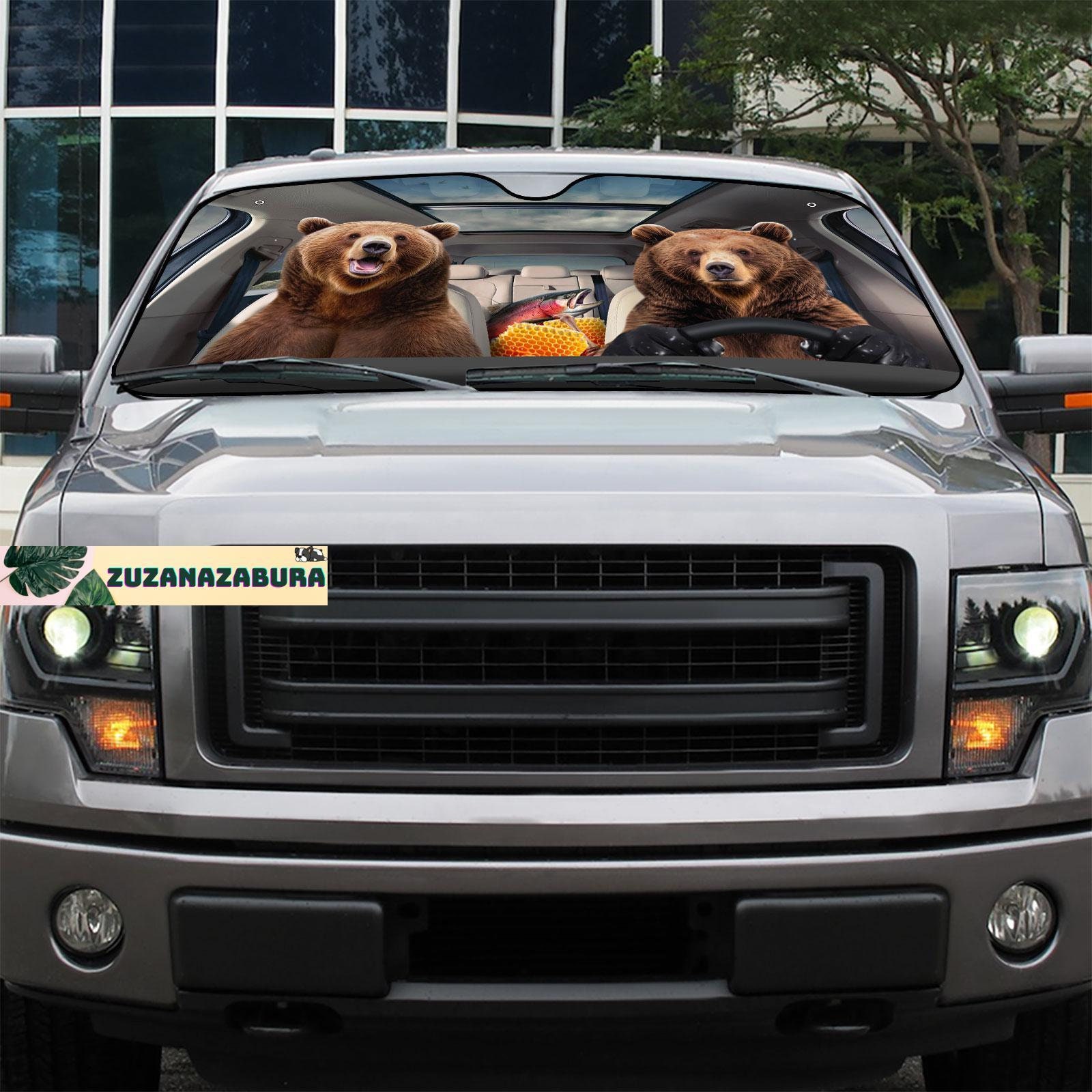 Bear Car Sunshade, Bear Car Decoration, Auto Sun Shade, Bear Car ...