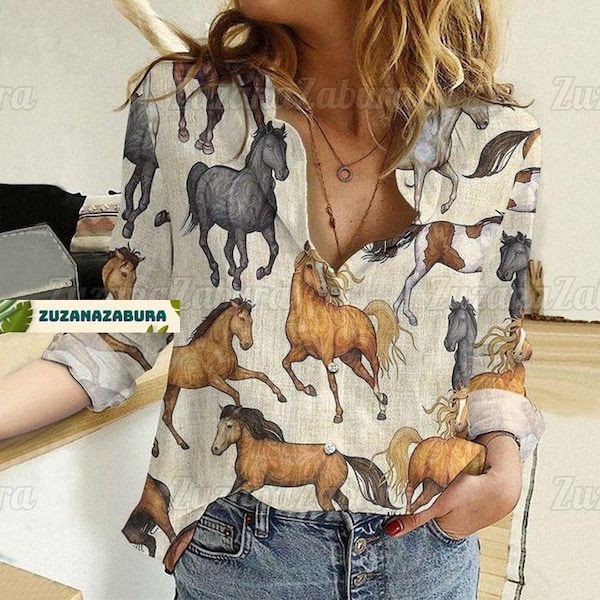Women Horse Blouses - Etsy