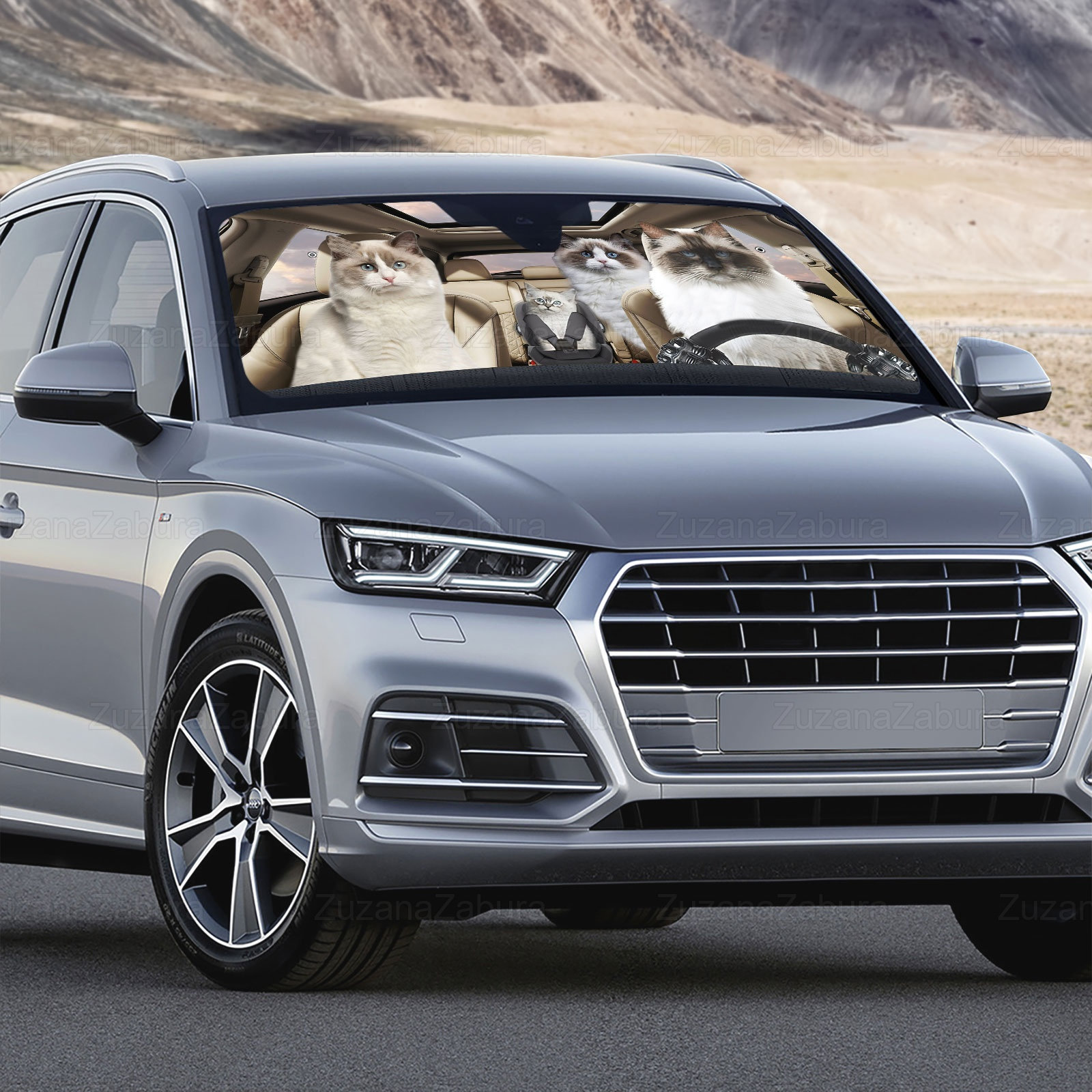 Ragdoll Car Sunshade Ragdoll Cat Gift Ragdoll Car Decor - Etsy