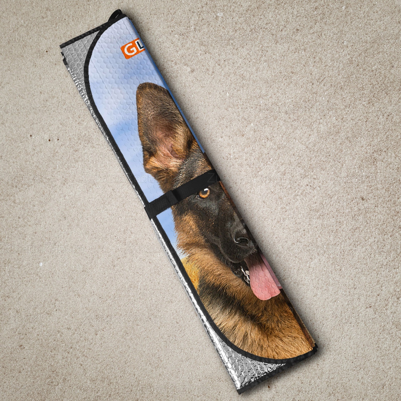 German Shepherd Family Car Sunshade, Funny German Shepherd Car ...