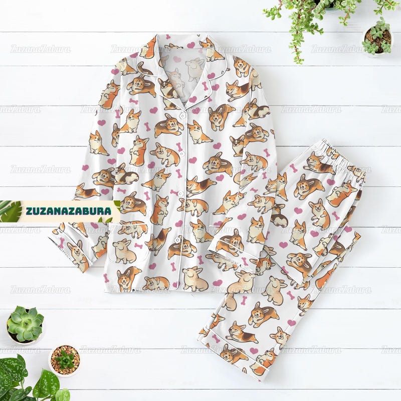 Womans Corgi Pajamas - Etsy