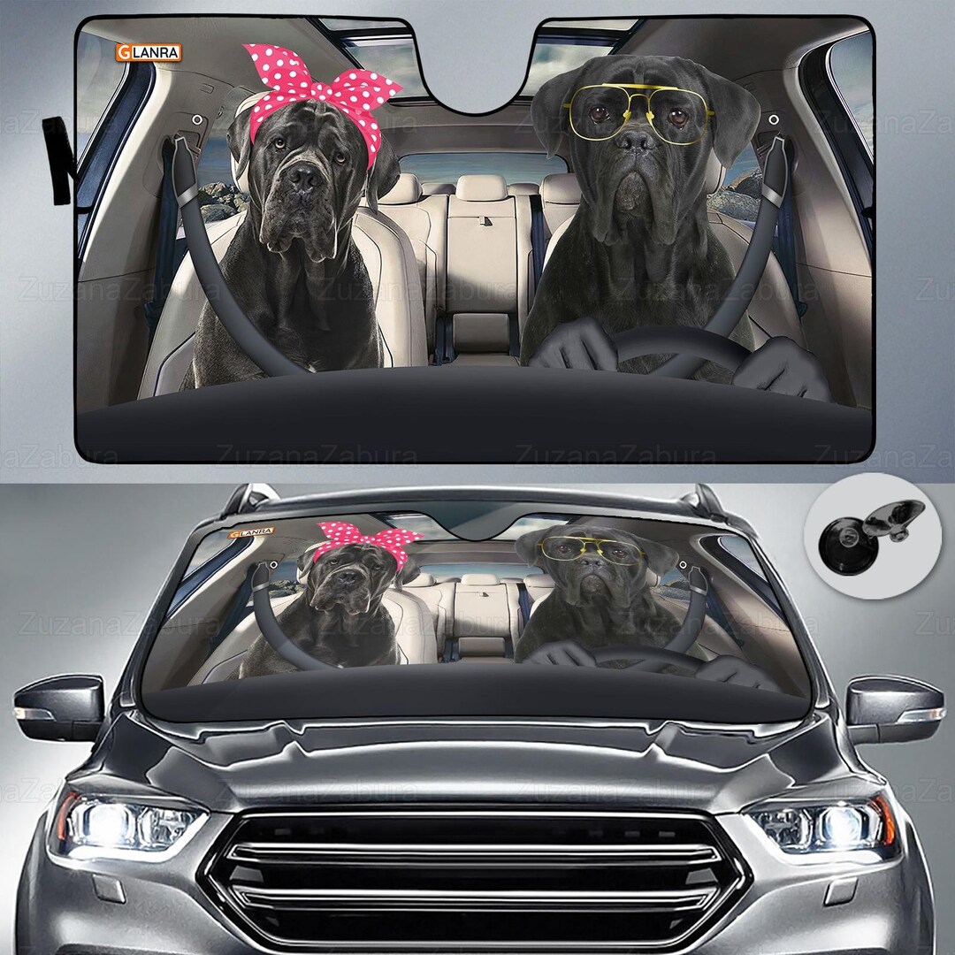 Cane Corso Car Sun Shade, Cane Corso Gift, Cane Corso Car Sun Protector ...