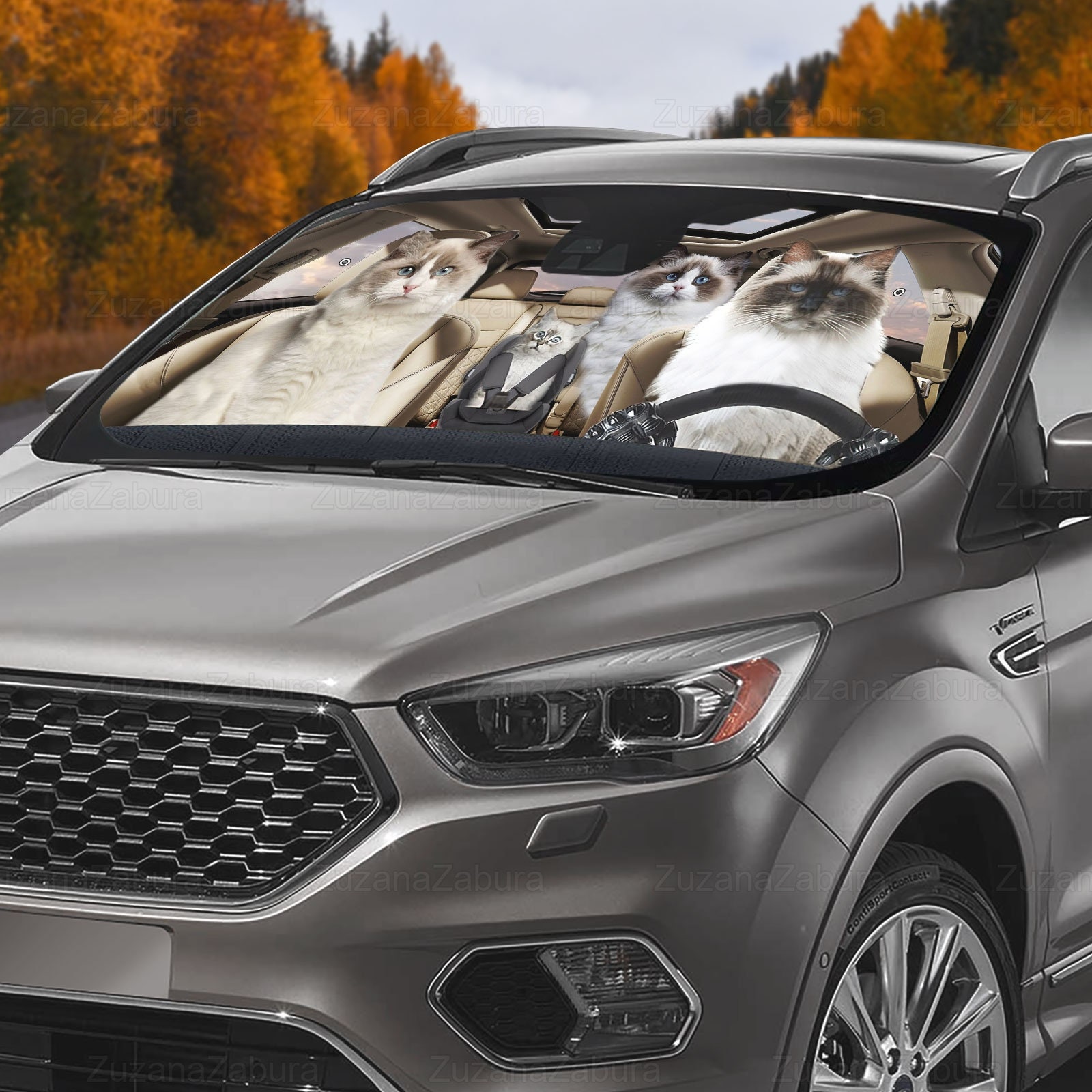 Ragdoll Car Sunshade Ragdoll Cat Gift Ragdoll Car Decor - Etsy