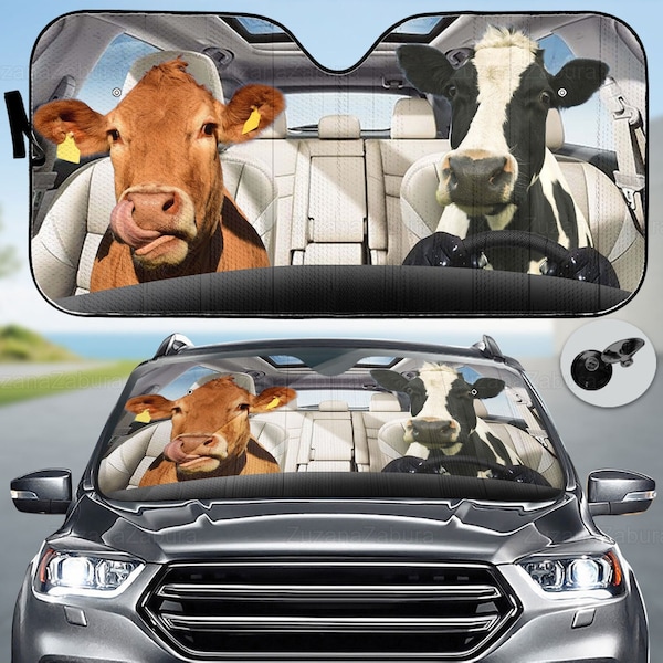 Cow Car Sun Shade - Etsy
