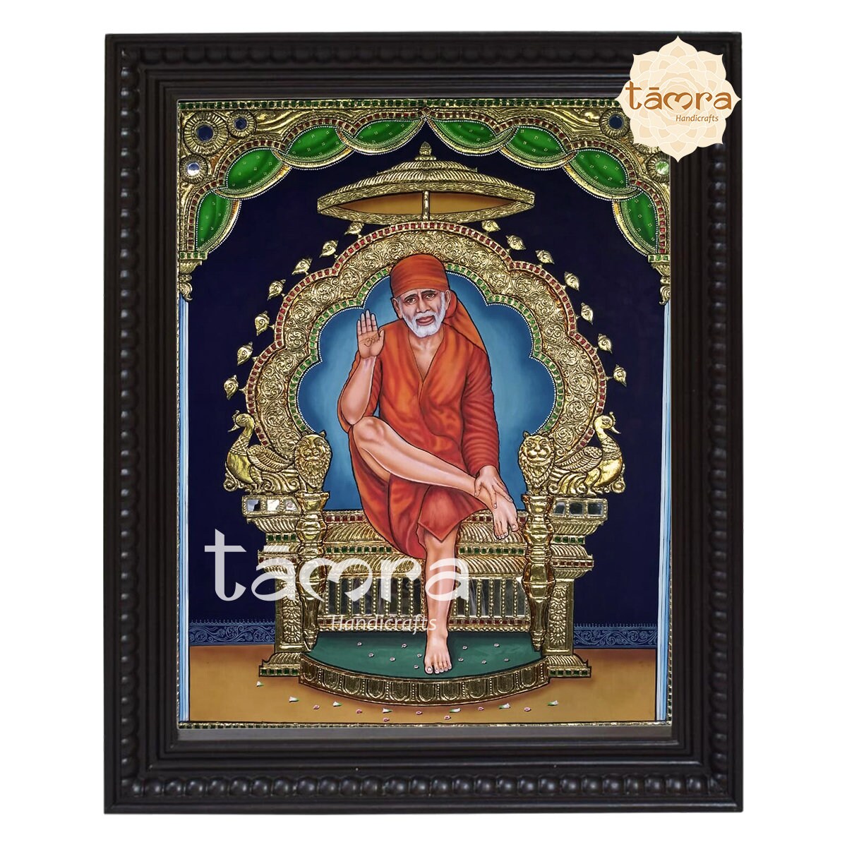Tanjore Painting Saibaba shirdi Sai Baba Saibaba Photo - Etsy