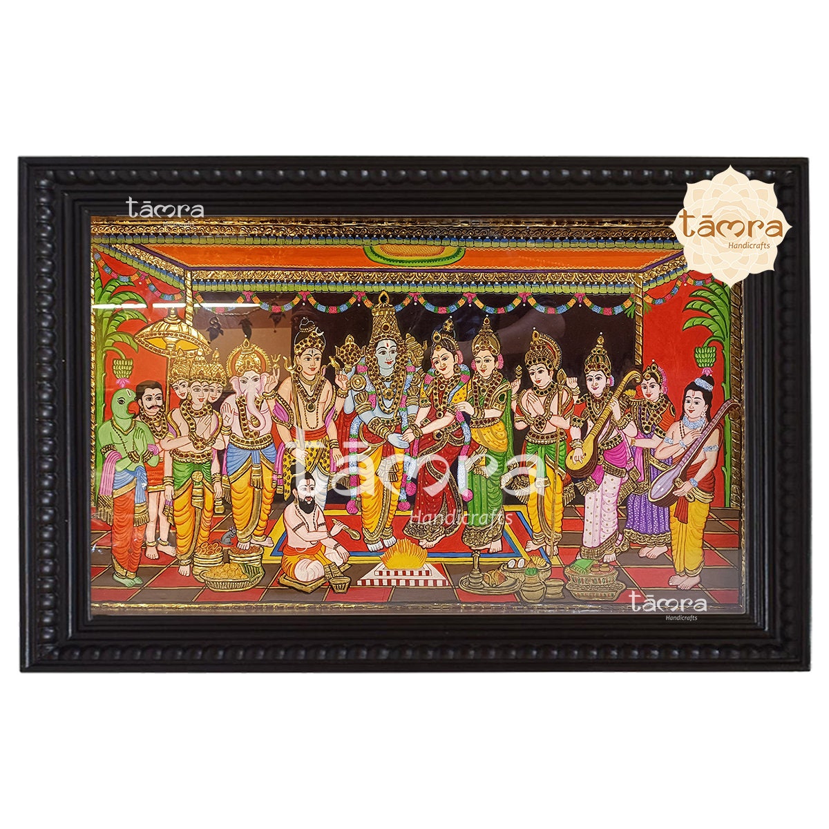 Tanjore Painting Srinivasa Kalyana Srinivasa Kalyanam - Etsy