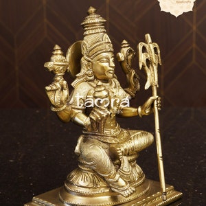 Handmade Panchaloha Lalitha Devi Idol: Hoysala Style Hindu Goddess ...