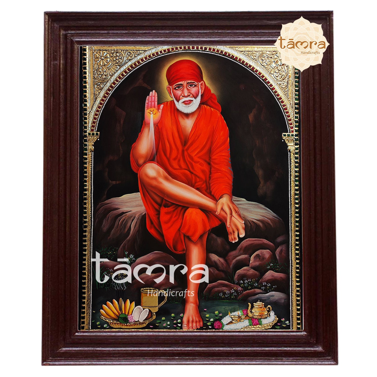 Tanjore Painting Saibaba shirdi Sai Baba Saibaba - Etsy