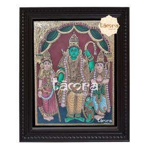 Tanjore Painting - Rama, Tanjore Painting, Pure 22ct Gold Foil ...
