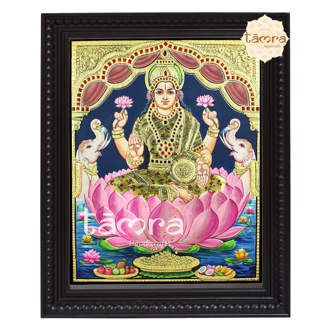 Laxmi Tanjore Painting - Laxmi Painting (gaja Laxmi), Gaja Lakshmi ...
