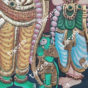 Tanjore Painting - Rama, Tanjore Painting, Pure 22ct Gold Foil ...
