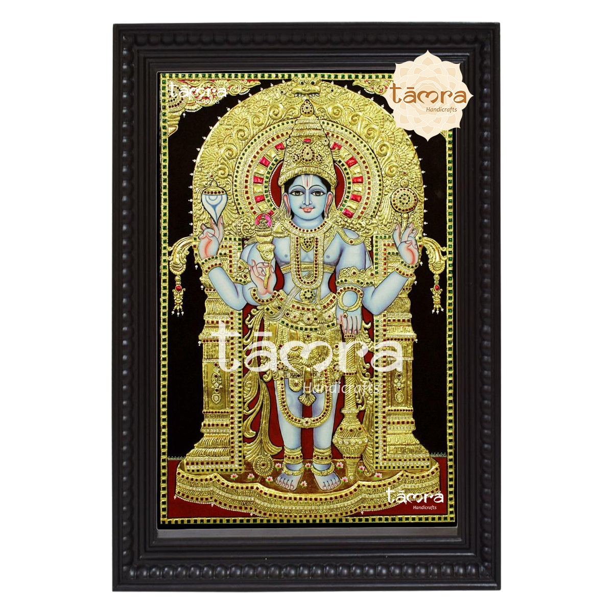 Tanjore Painting Chenna Kesava lord Vishnu Chennakesava - Etsy Finland