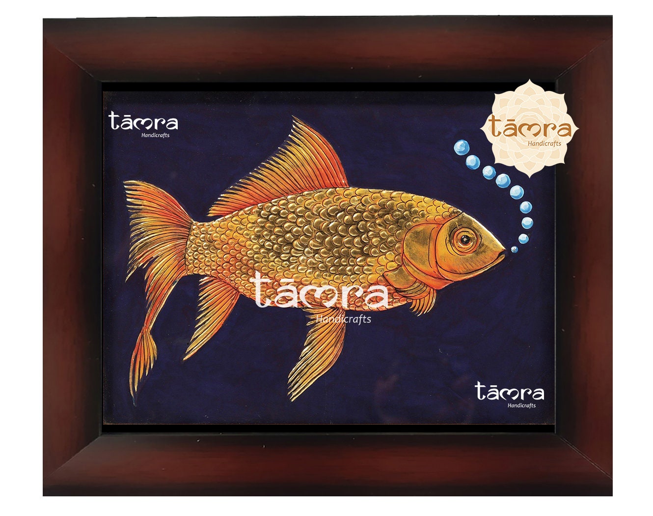 Tanjore Painting Fish Photo Tanjore Traditional Painting - Etsy