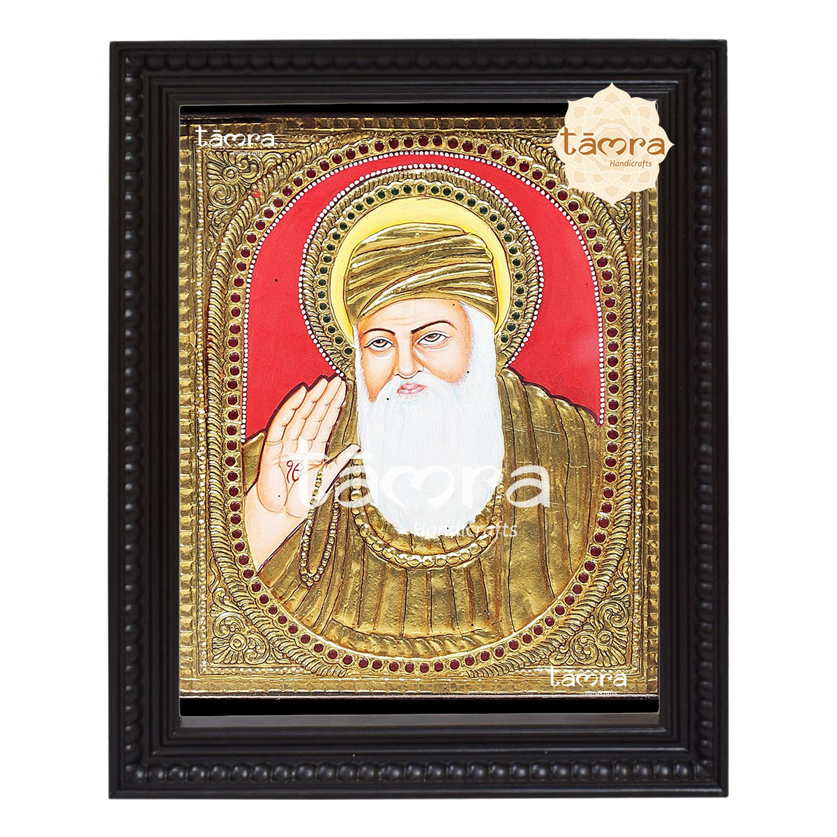 Tanjore Painting Guru Nanak Guru Nanak Photo Guru Nanak - Etsy