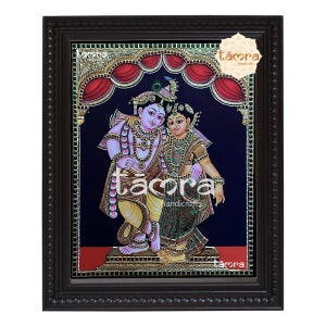 Krishna Painting, Tanjore Painting - Rukmini Krishna, Rukmini Painting ...