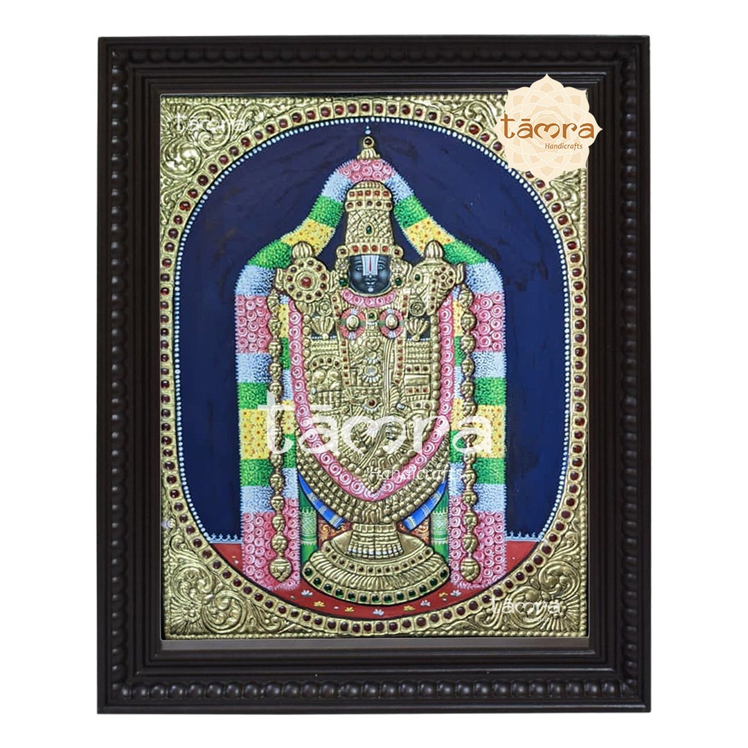 Tanjore Painting - Balaji, Balaji Wall Painting, Balaji Wall Art ...