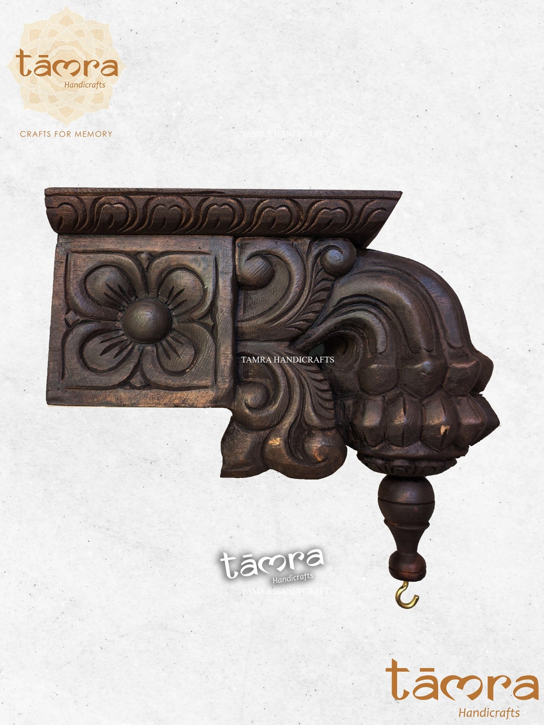 Wooden Wall Hanging Corbel, Wood Wall Bracket, Wall Bracket, Wooden ...