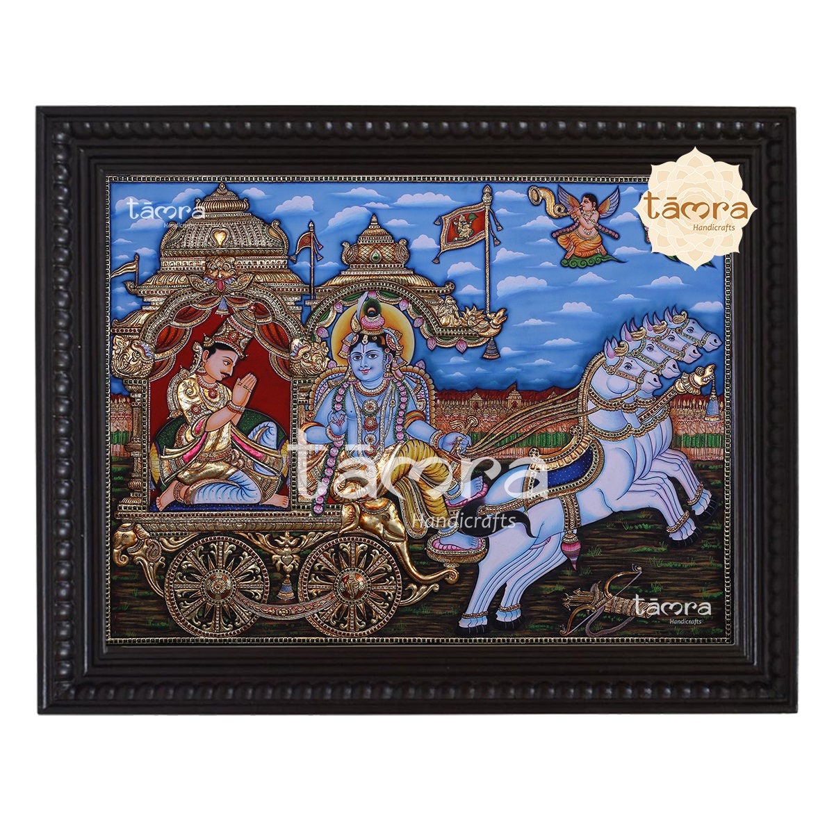 Tanjore Painting - Geetopadesha, Geetopadesh Painting, Geeta Updesh ...