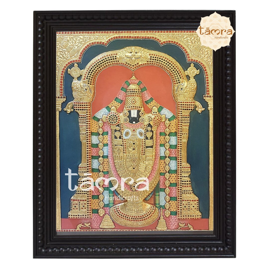 3D Balaji Tanjore Painting - Lord Balaji (lord Balaji), Balaji Wall ...