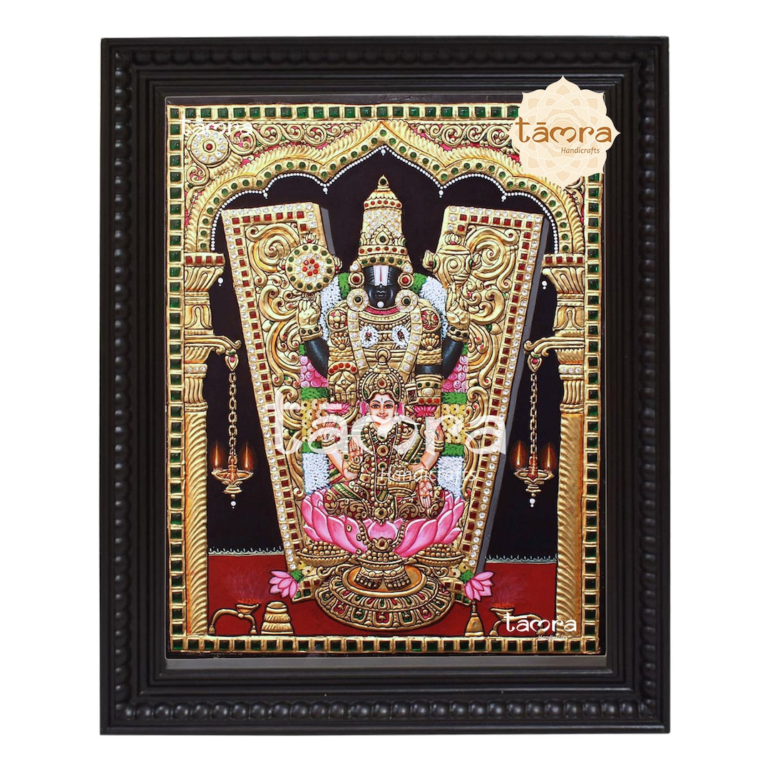 Tanjore Painting - Balaji, Balaji Wall Painting, Balaji Wall Art ...