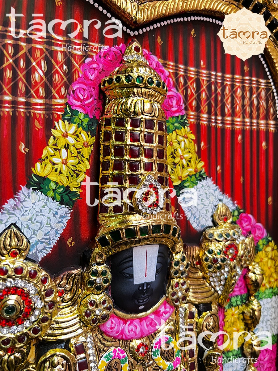 3D Balaji Tanjore Painting Balaji 3D Tanjore Painting 3D - Etsy