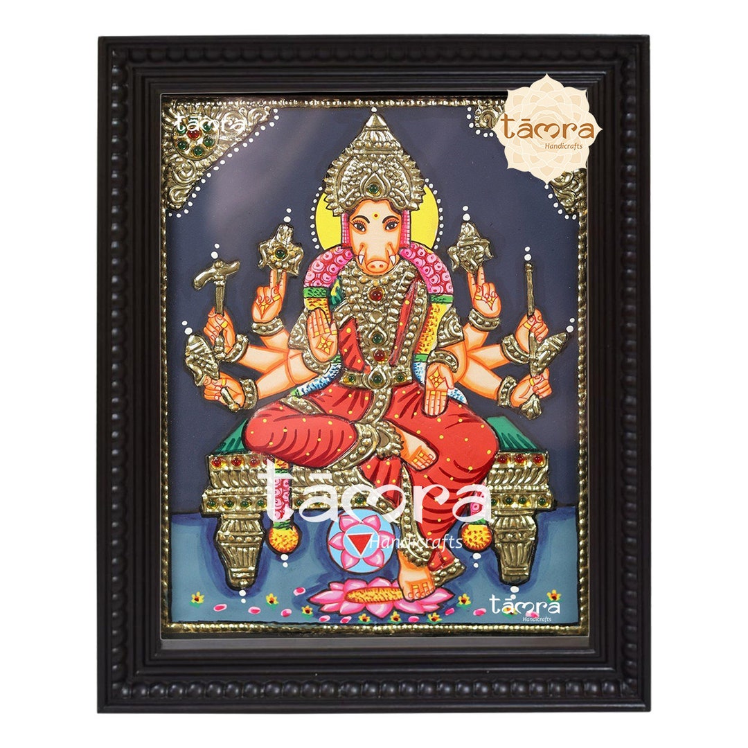 Tanjore Painting - Varahi, Varahi Photo, Varahi Painting, Varaha Wall ...