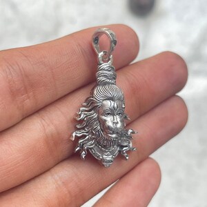 925 Sterling Silver Hanumanji Face Pendant Spiritual Hindu Jewelry ...