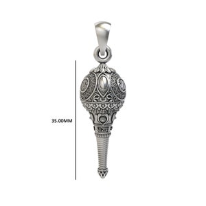 925 Silver Hanumanji Gada Pendant | Hindu Religious Jewelry | Lord ...