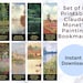 Claude Monet Art Printable Bookmarks Set Book Lover Gift Bookish ...