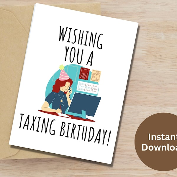 Funny Accountant Card - Etsy