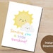 Sending You Little Sunshine Printable Card Get Well Soon Card ...
