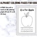 26 Alphabet Tracing Coloring Pages Printable Homeschool Digital ...