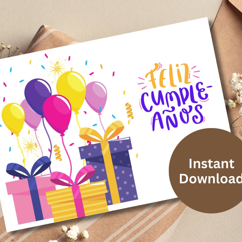 Spanish Birthday Cards - Etsy