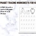 Bundle 26 Alphabet Tracing Worksheet Printable Homeschool Digital ...