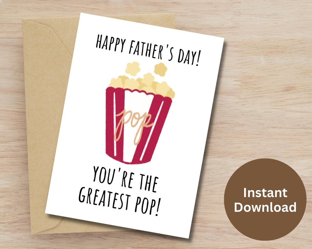 Funny Father's Day Pun Card Printable Dad Gift Dad Jokes Greeting Card ...