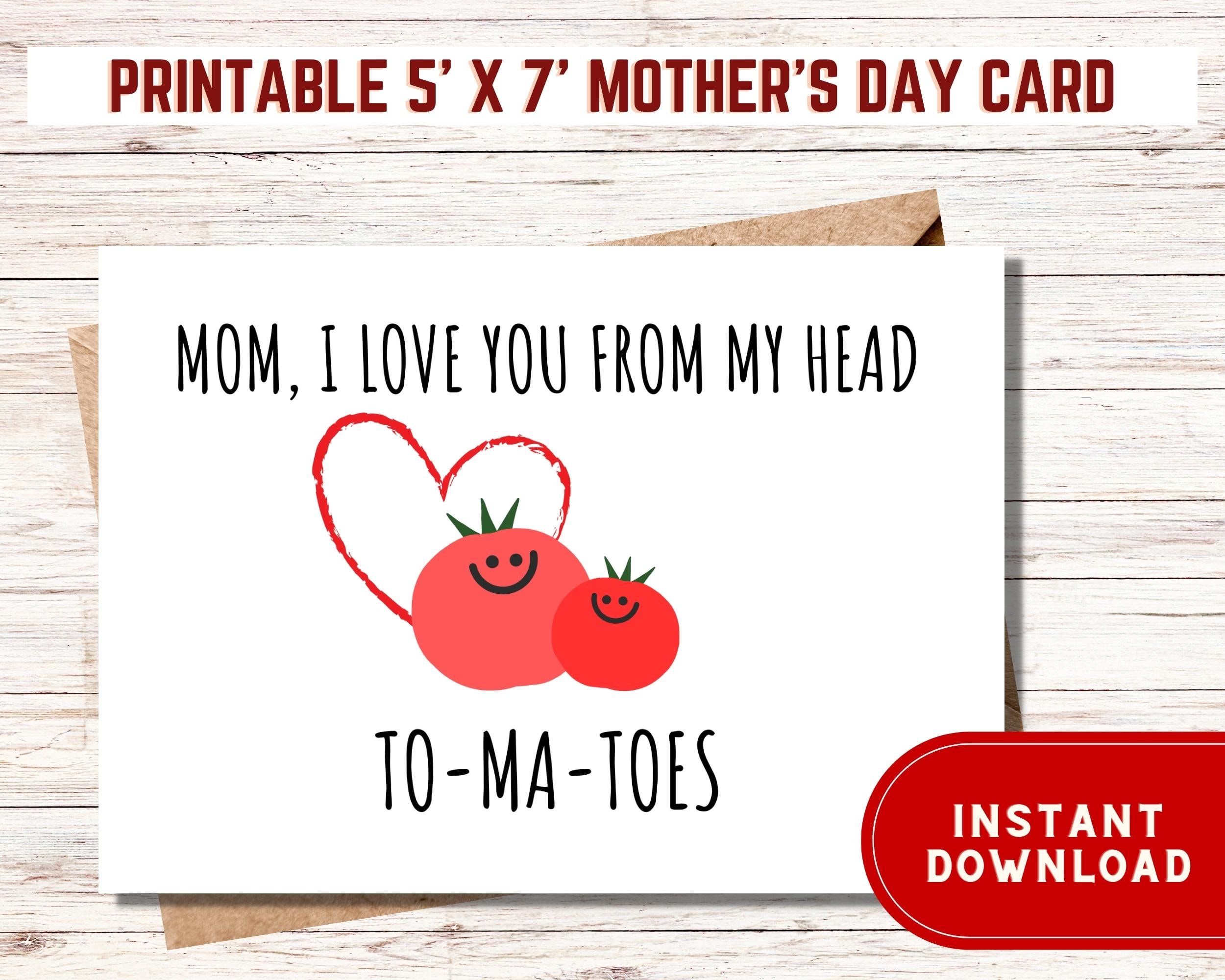 Mother's Day Card Printable Mom Birthday Gift Amazing Mom - Etsy
