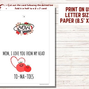 Mother's Day Card Printable Mom Birthday Gift Amazing Mom Card Punny ...