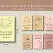 48 Self Affirmation Cards Digital Download Mindfulness Affirmations ...
