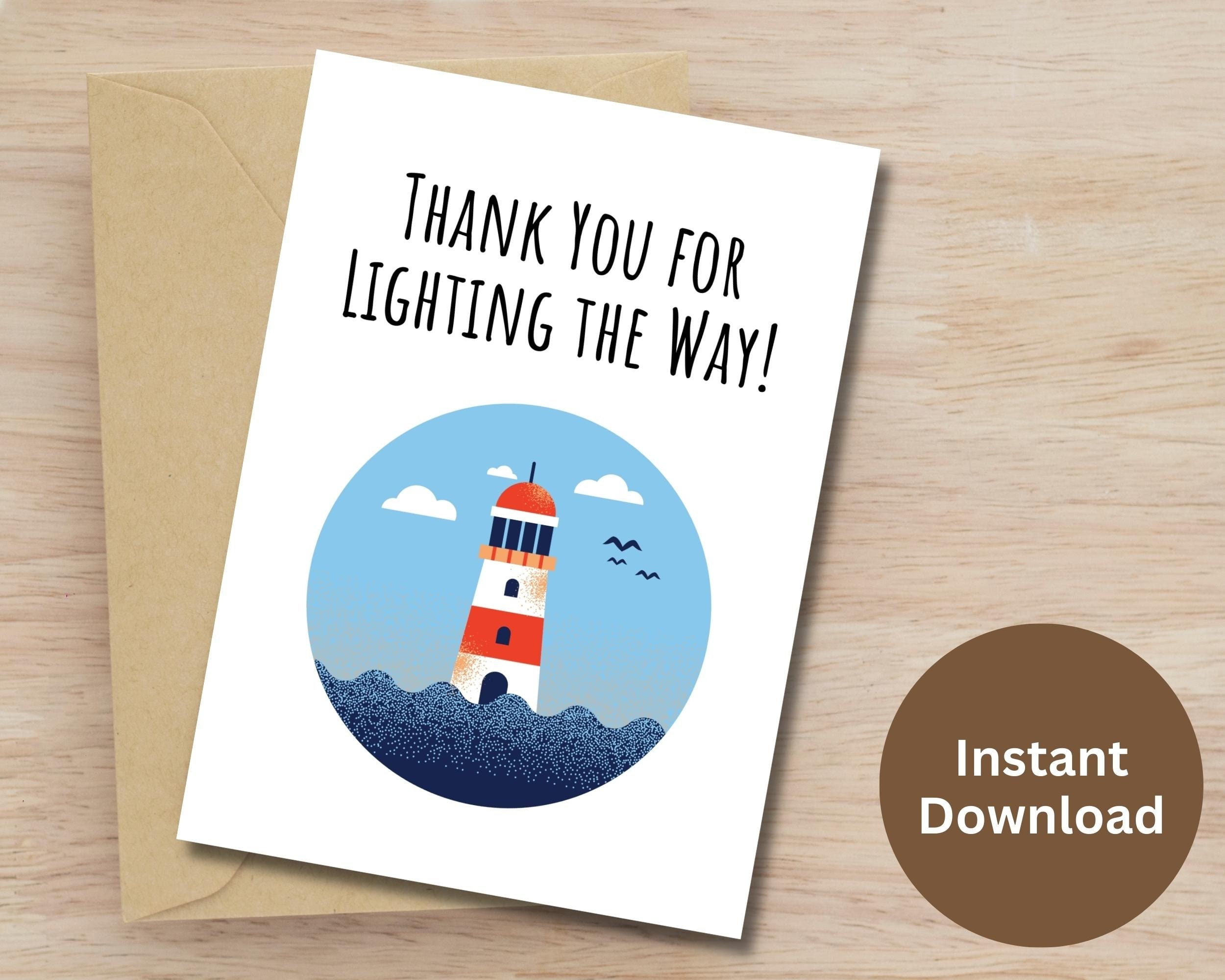 Teacher Appreciation Card Printable Thank You Gift Teacher Love Card ...