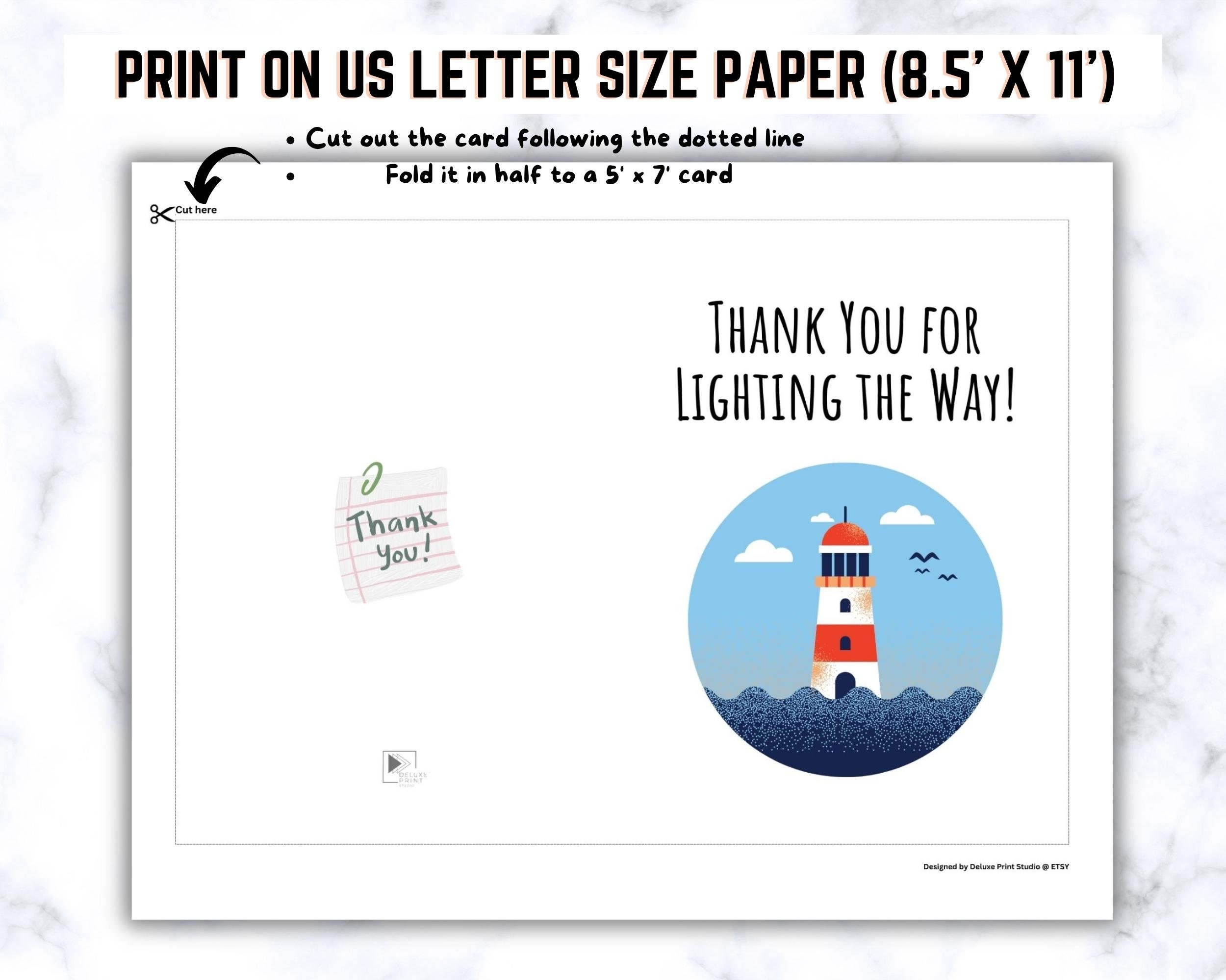 Teacher Appreciation Card Printable Thank You Gift Teacher Love Card ...