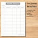 Minimalist Income and Expense Tracker, A4, A5, US Letter, Budget ...