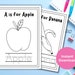 26 Alphabet Tracing Coloring Pages Printable Homeschool Digital ...