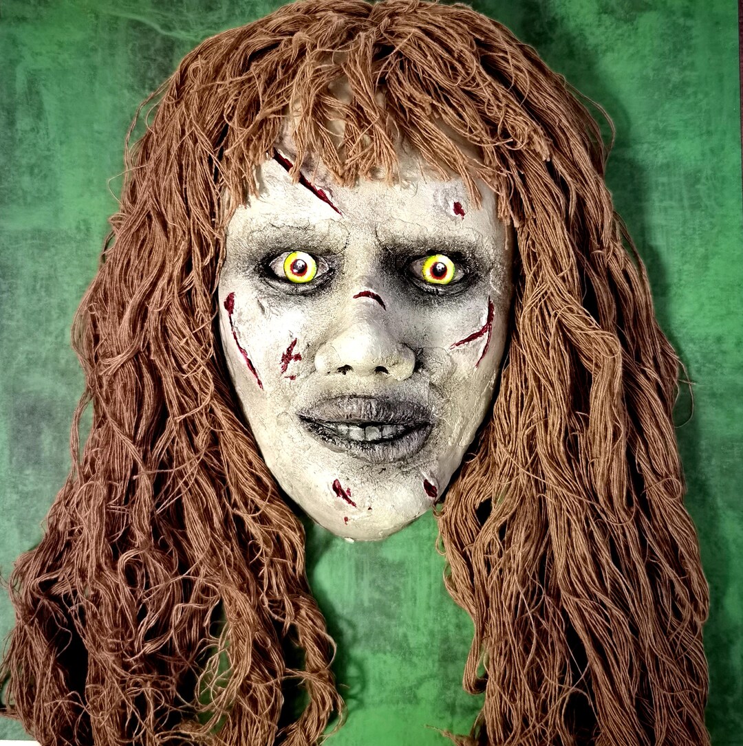 Handmade Regan Macneil Plaster Mask (exorcist) 36cmx21cm - Etsy New Zealand